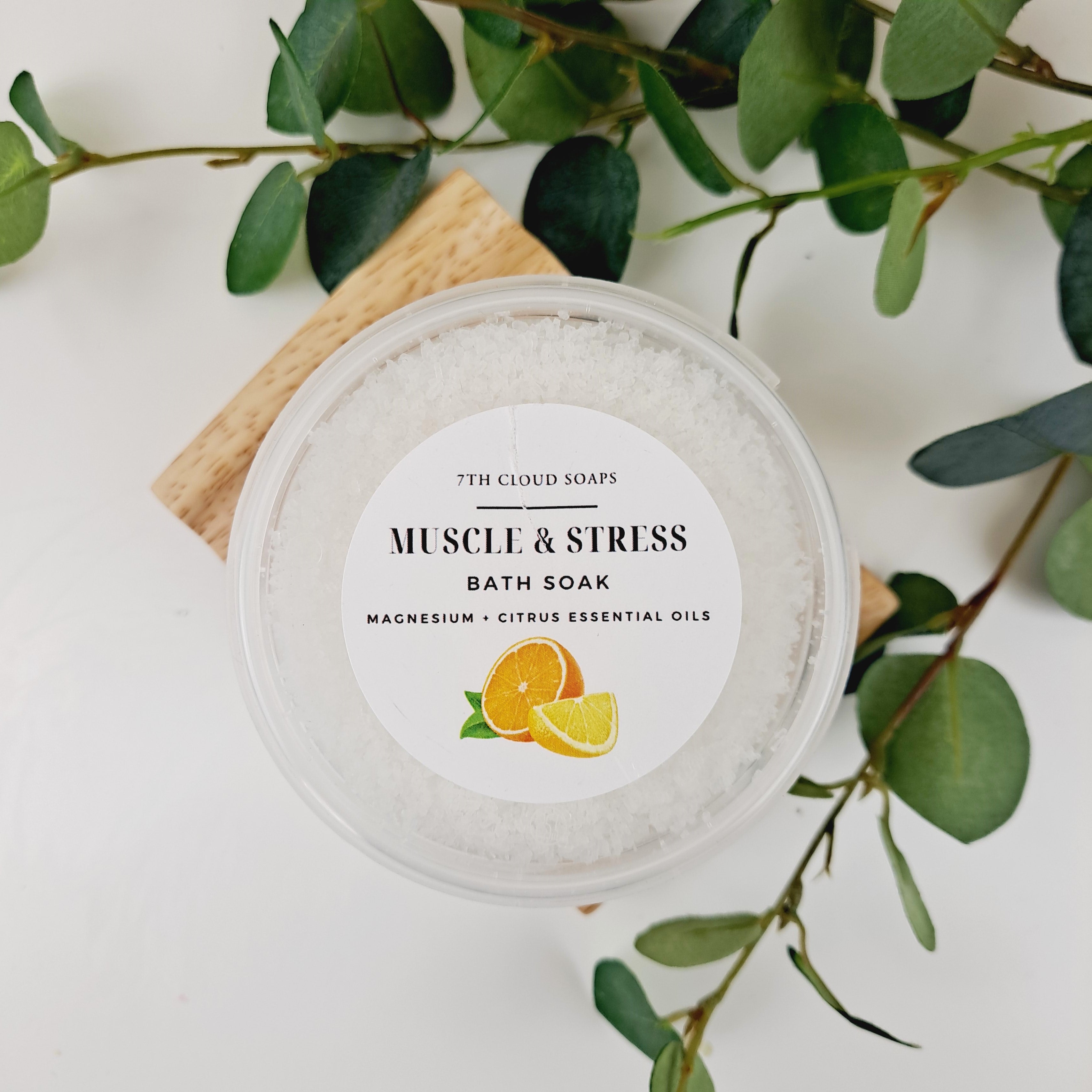 Muscle & Stress Bath Soak | Handmade in NZ | 7th Cloud Soaps – 7th Cloud Soaps & Body Products